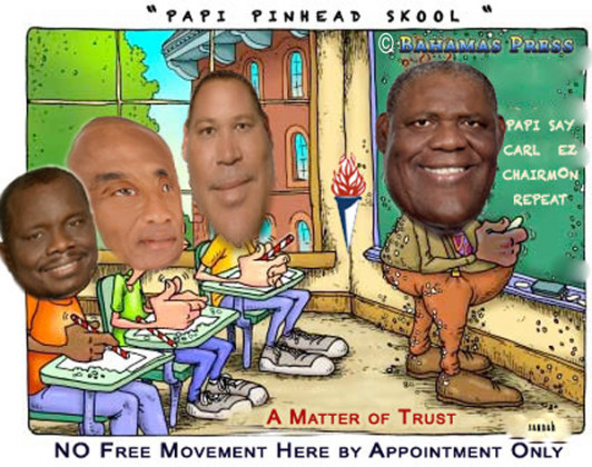 Bahamas Press Cartoon of the Week! "Papi Pinhead Skool" | Bahamaspress.com