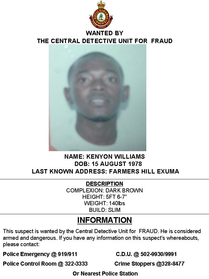 Crime Update and Wanted Men | Bahamaspress.com