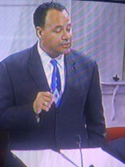 Sen. Frank Smith on the floor of the Senate announced Laing was paid ...