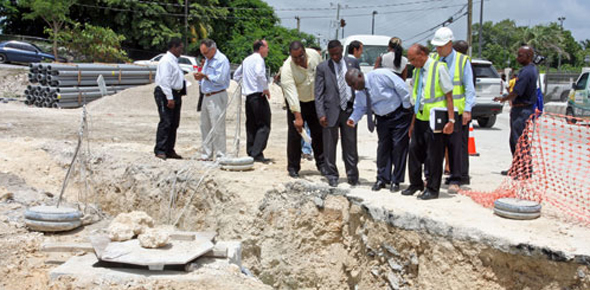 Works officials inspect Road Improvement Project corridors ...