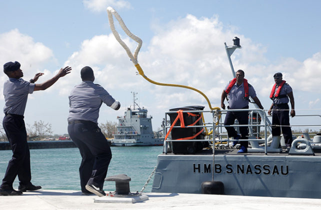 HMBS Nassau docks at the Defence Force Base – PART OF THE $200m upgrade ...