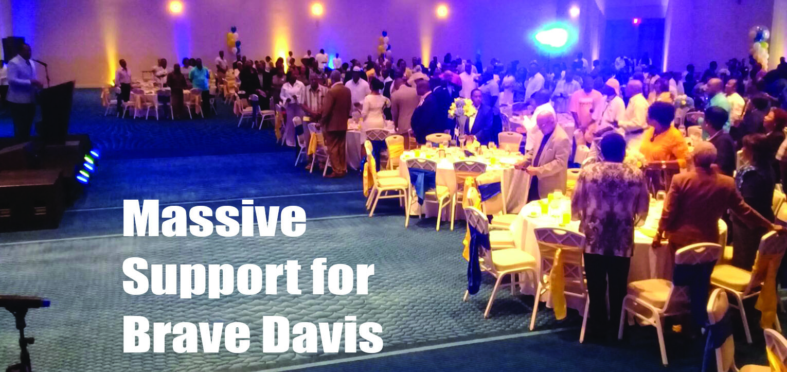 PLP Women lineup in support behind Brave Davis! | Bahamaspress.com