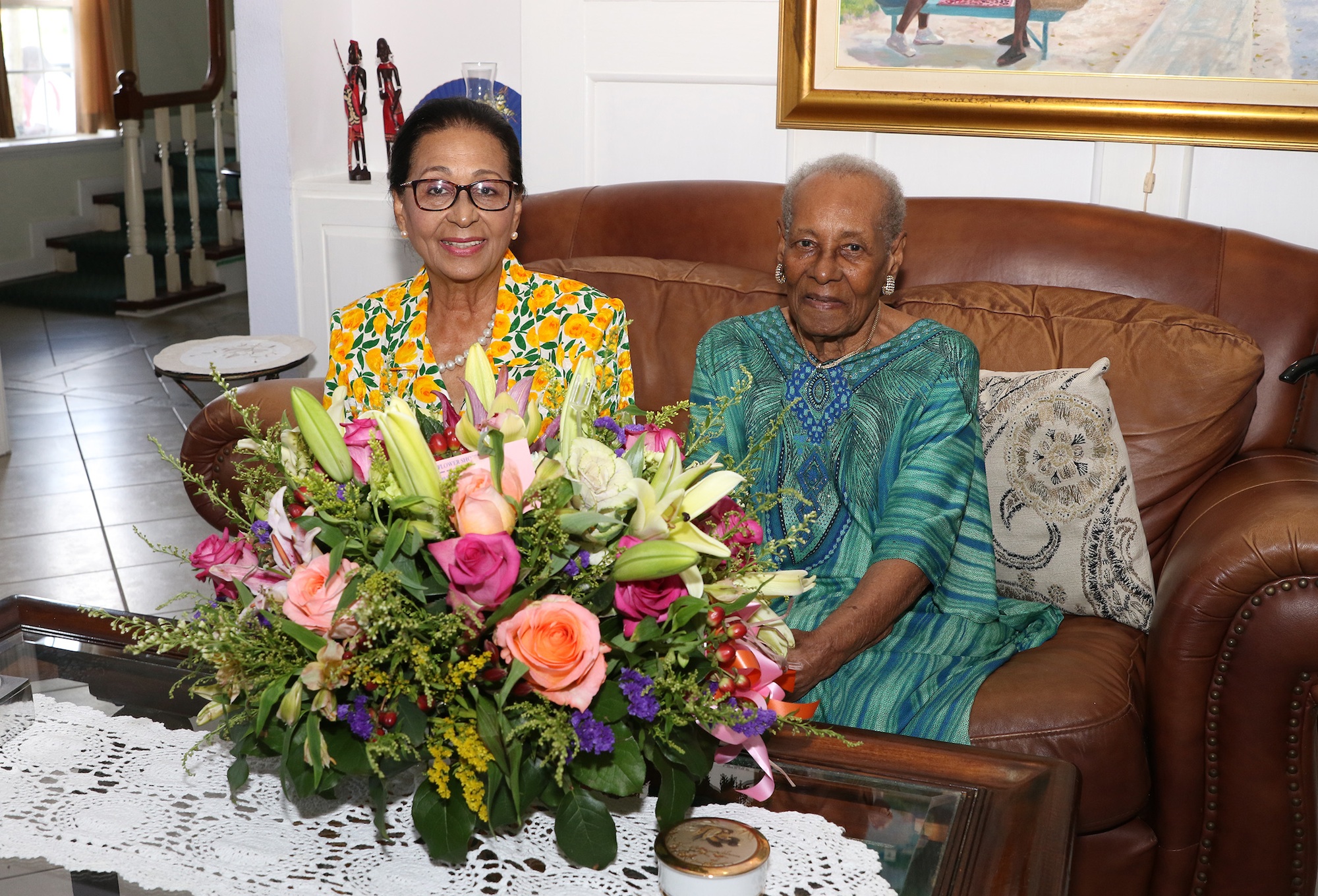 The Governor General Presents Flowers in Courtesy Call to Mrs. Esther ... The Governor General Presents Flowers in Courtesy Call to Mrs. Esther ...