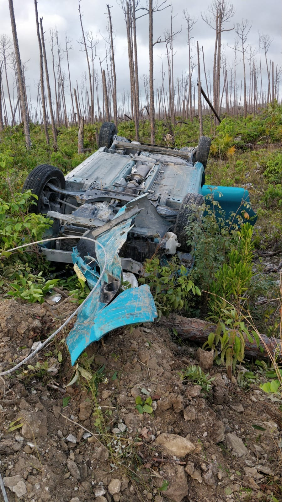 Another bad accident on the highway of Abaco Saturday afternoon ...