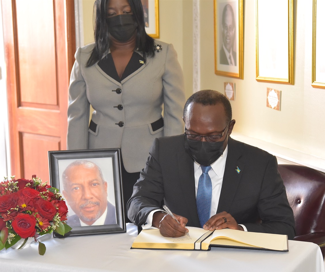 Acting PM COOPER pays respects to the family of the late Keith Archer ...