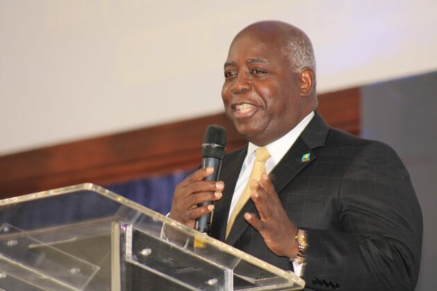 Prime Minister and PLP Leader Davis at one year anniversary service ...