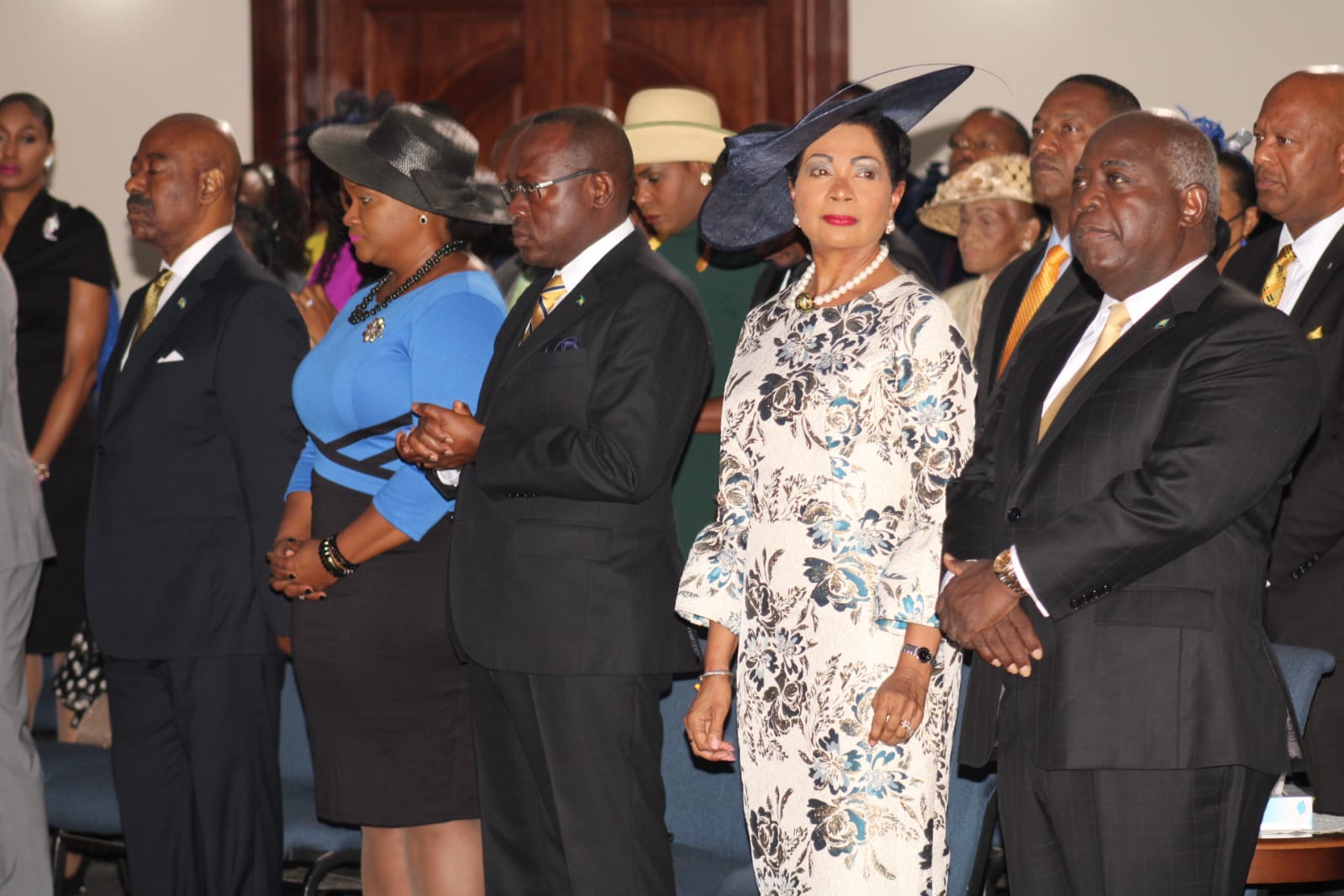 Prime Minister and PLP Leader Davis at one year anniversary service ...