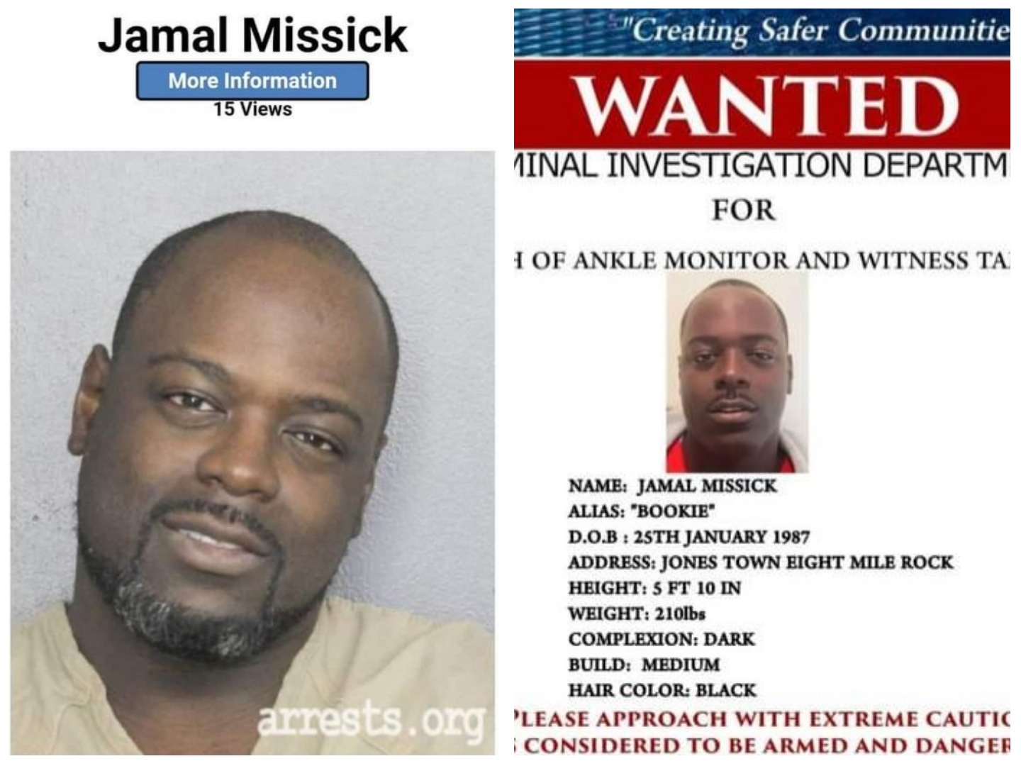 Jones Town Taxi Driver who fled the Bahamas following sex charges ...