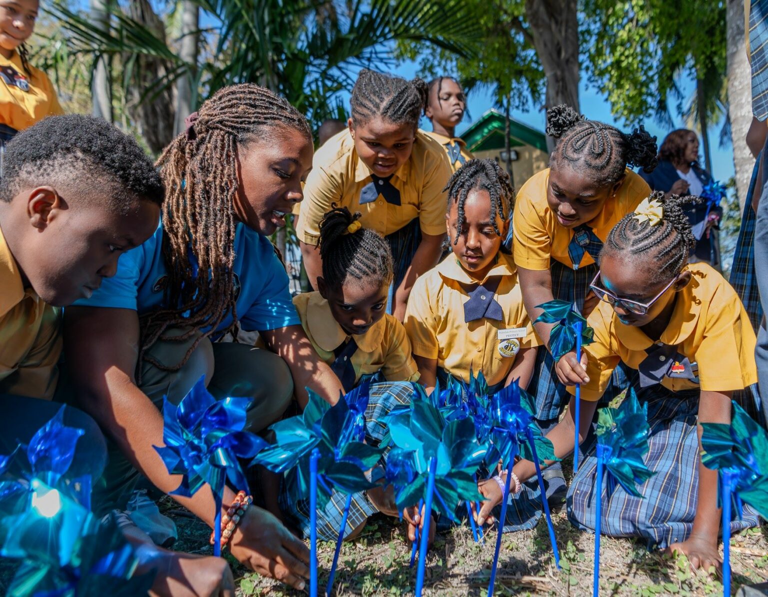 Palmdale Primary gets Pinwheel Garden as part of Child Protection Month ...