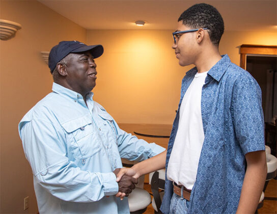 PM Davis celebrates Pablo Smith from L.N. Coakley School who will be ...