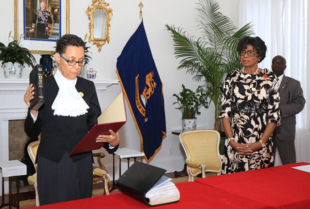 Mrs. Constance Delancy, sworn in as Justice of the Supreme Court ...