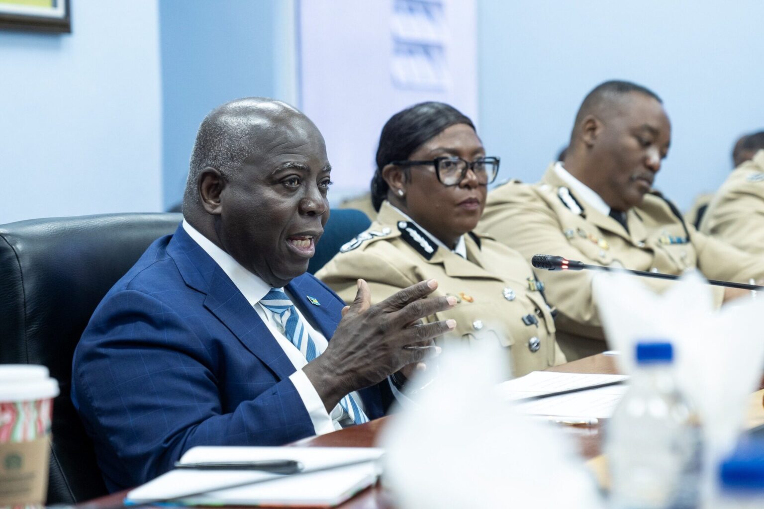 PM Davis meets with the new high command of the RBPF | Bahamaspress.com