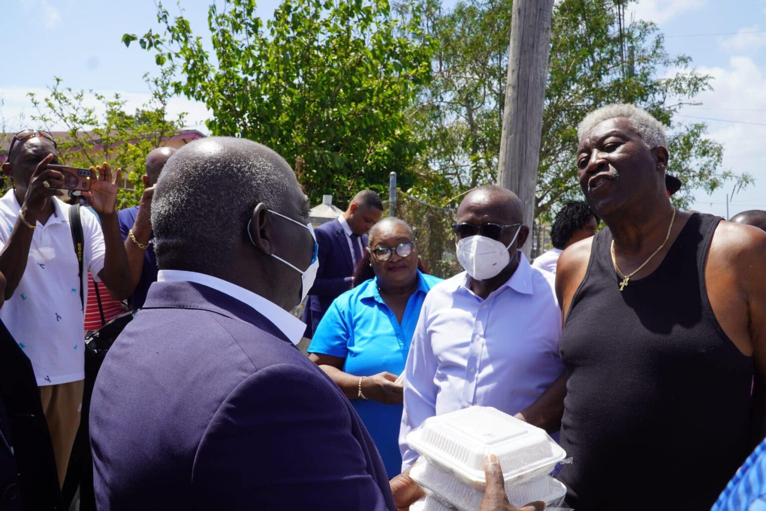 Prime Minister Davis visits fire-stricken areas in Grand Bahama and ...